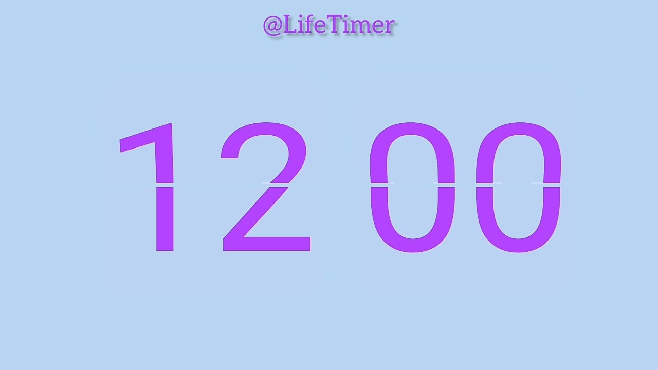 12 Minutes Countdown Timer with Ticking Sound #12minutes # ...