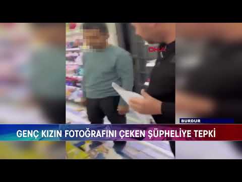 GENÇ KIZIN FOTOĞRAFINI ÇEKEN ŞÜPHELİYE TEPKİ