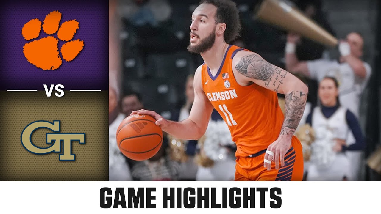 Clemson vs. Georgia Tech Game Highlights | 2024-25 ACC Men's Basketball ...