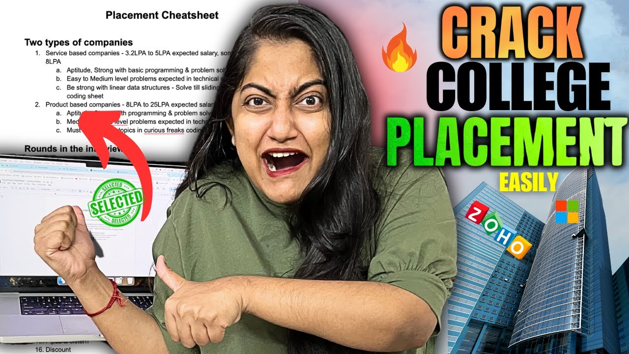 Placement😳Only Sheet to get 7-9LPA JOB in COLLEGE PLACEMENTS in 30Days🔥 ...