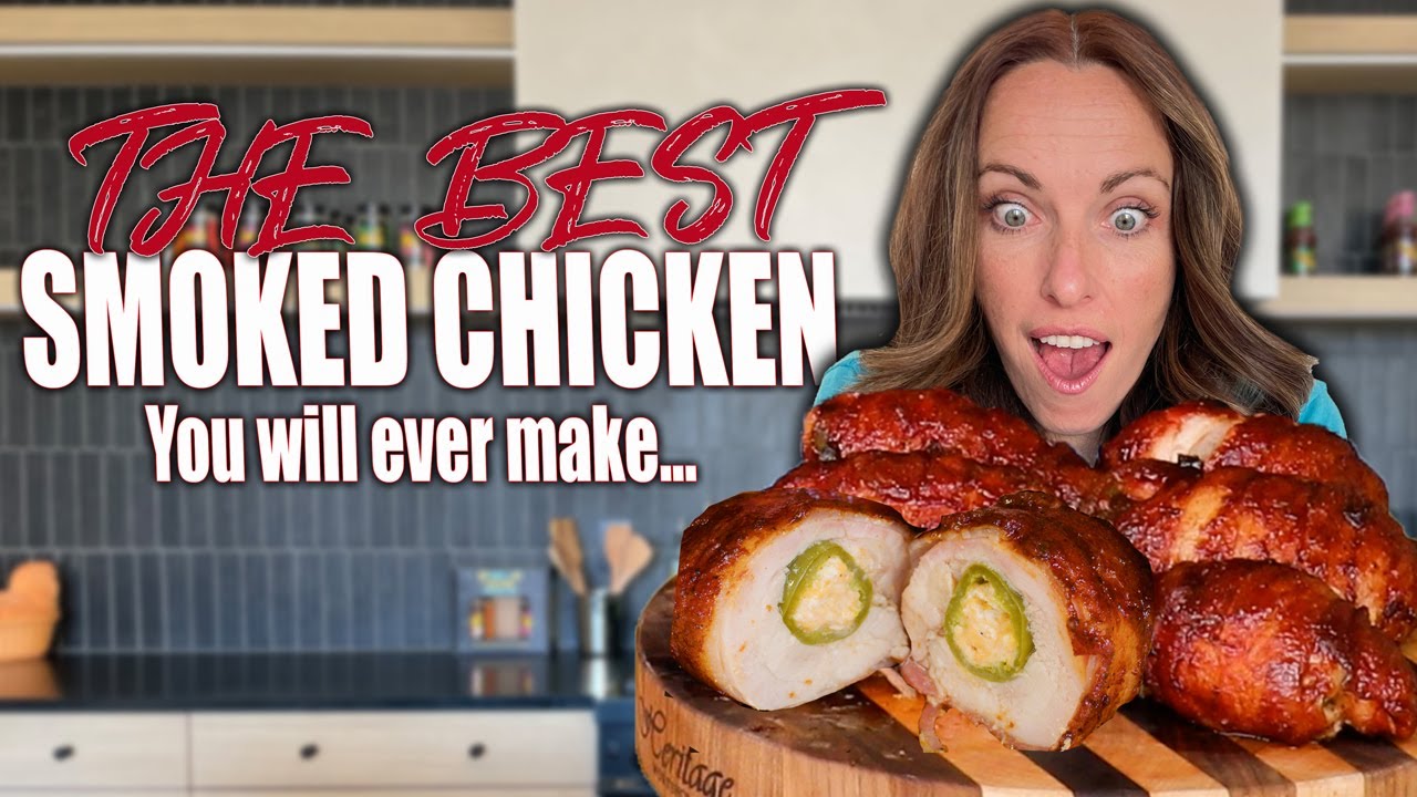 Amazing Smoked Chicken Bombs with a cheesy jalapeno center! So easy ...