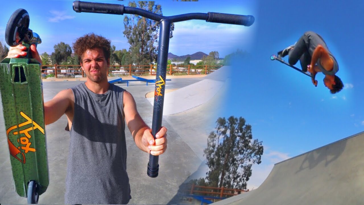 TESTING TANNER FOX SIG PRO SCOOTER! insane ending* - YouTube