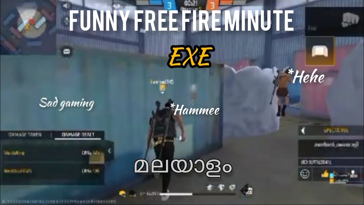 free fire malayalam 1 minute exe part 1 sad gaming - YouTube
