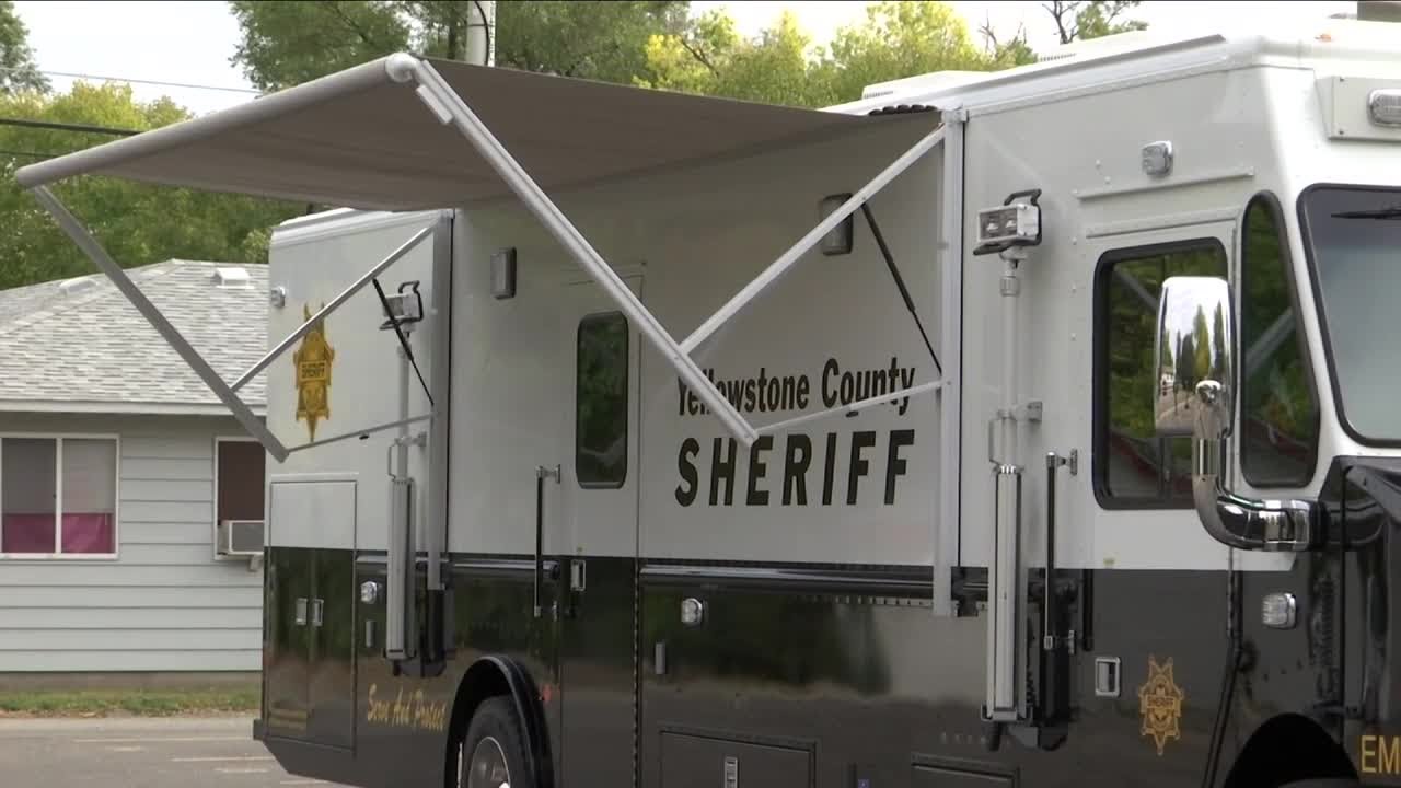 Yellowstone County sheriff unveils new mobile command unit - YouTube
