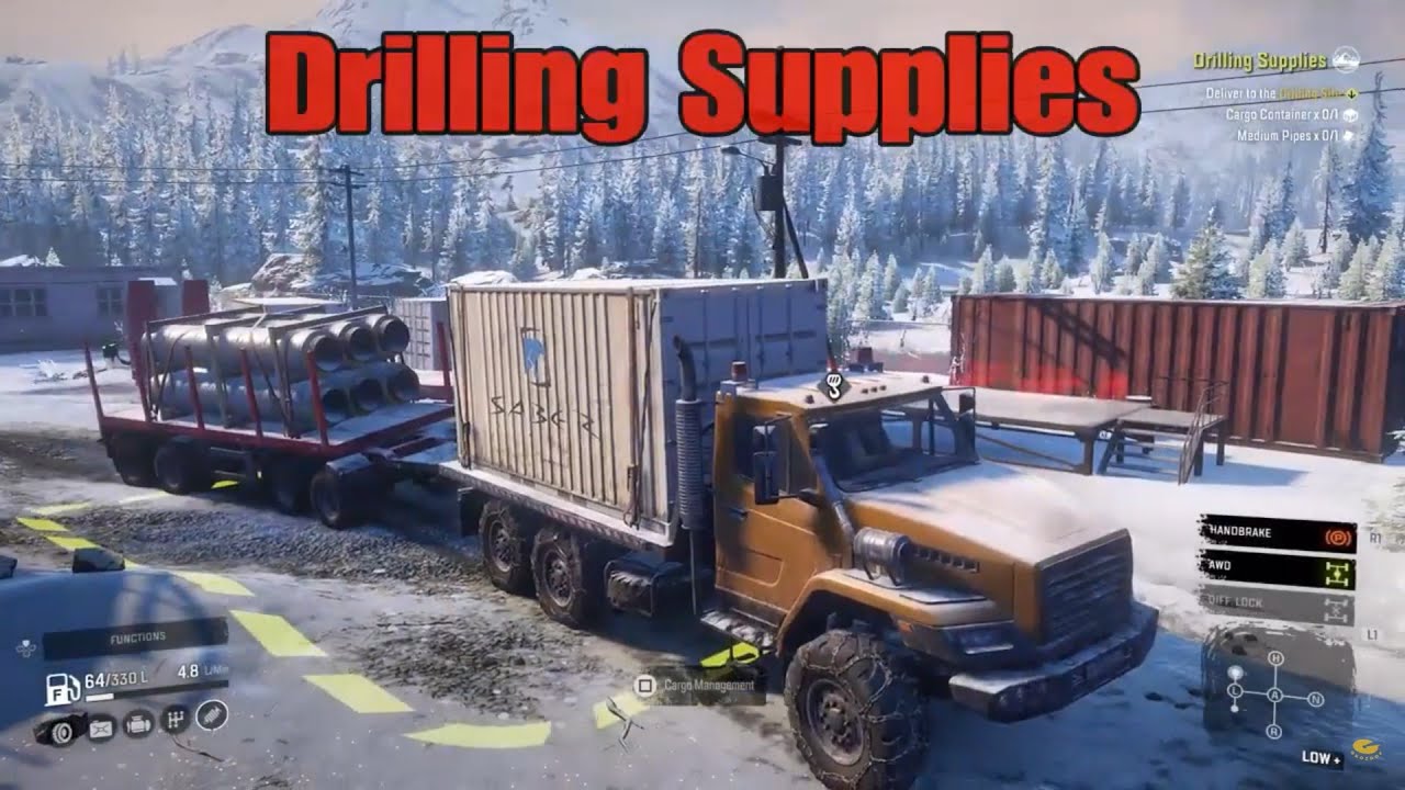 Snow Runner Drilling Supplies Guide - YouTube