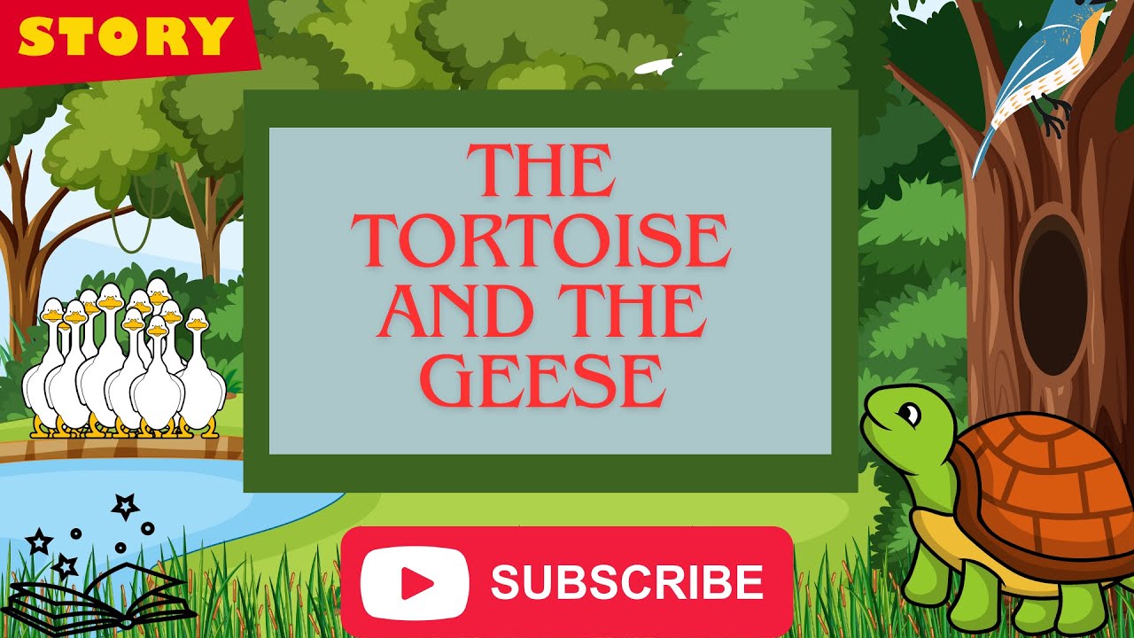 Short story for kids -The tortoise and the geese || Bedtime story ...