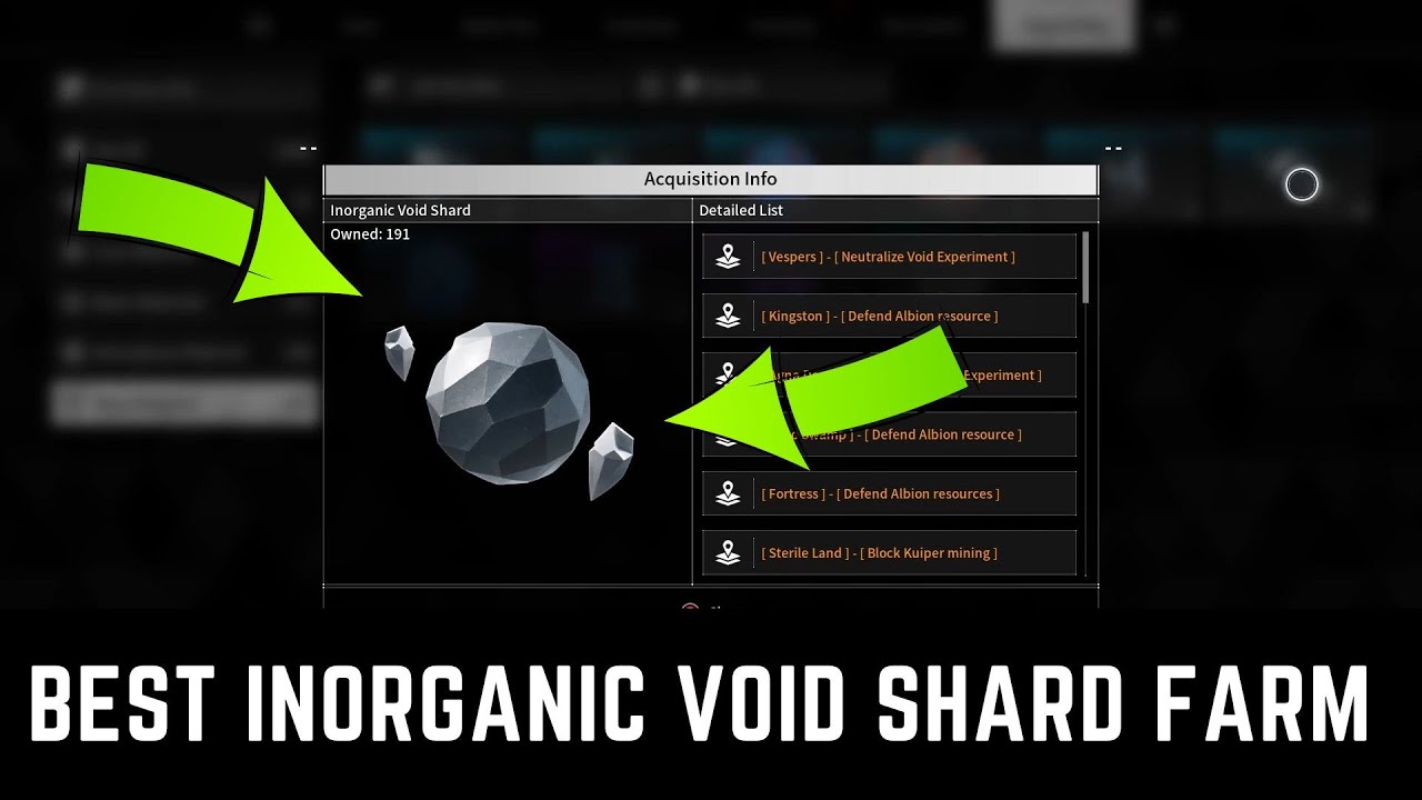 FASTEST INORGANIC VOID SHARD FARM | THE FIRST DESCENDANT - YouTube