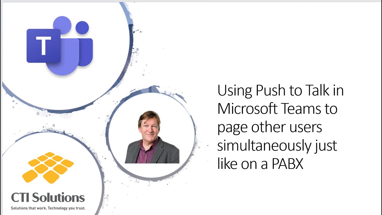 Paging in Microsoft Teams using Walkie Talkie - YouTube