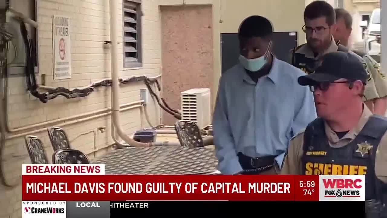 Michael Davis found guilty of capital murder - YouTube
