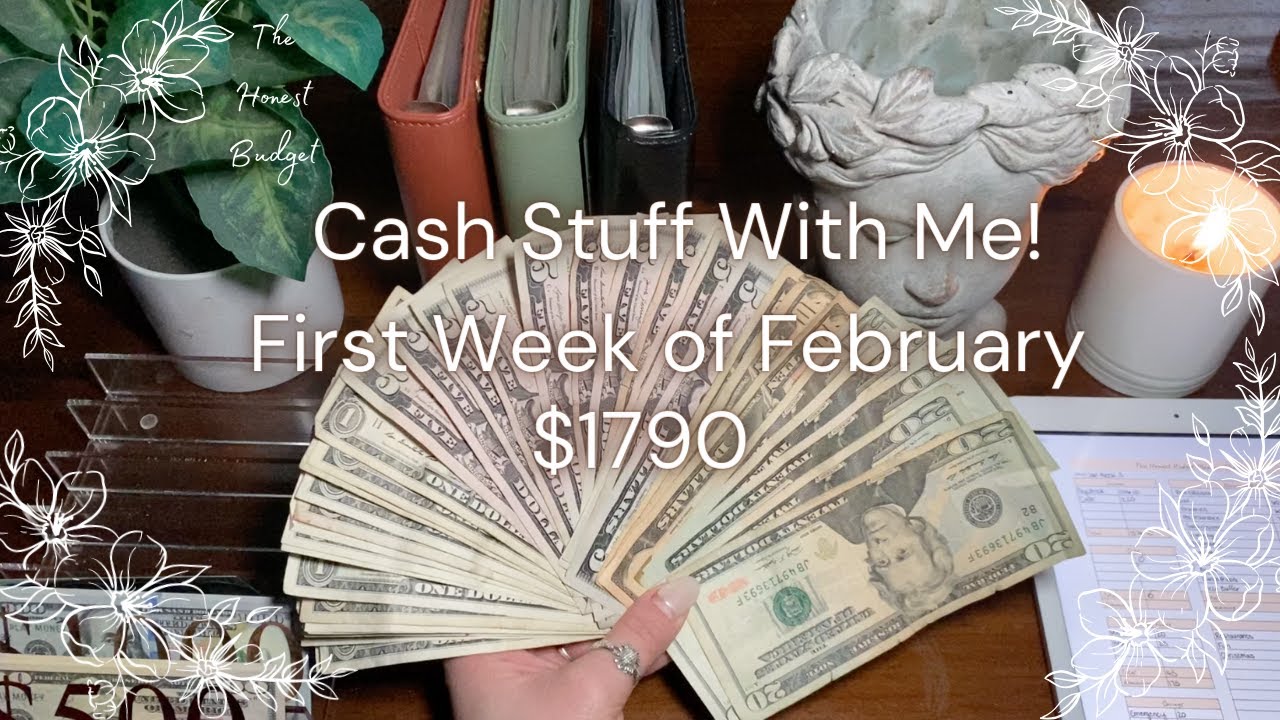 Cash Stuff With Me | #cashstuffing First Paycheck of February| Cash ...