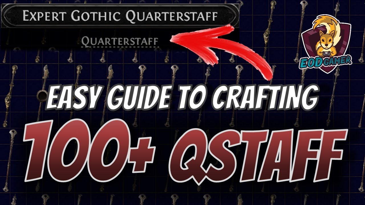 How to Bulk Craft GREAT Quarterstaffs in Path of Exile 2 | POE2 ...