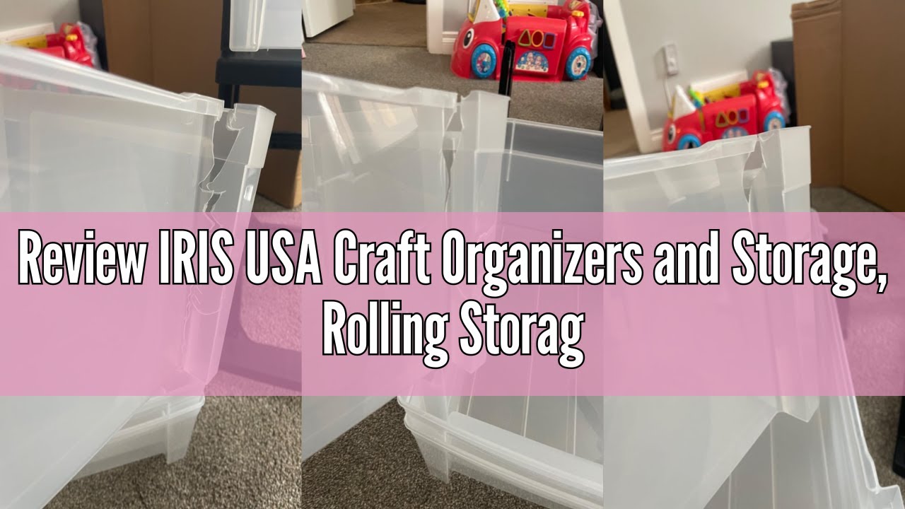 Review IRIS USA Craft Organizers and Storage, Rolling Storage Cart for ...