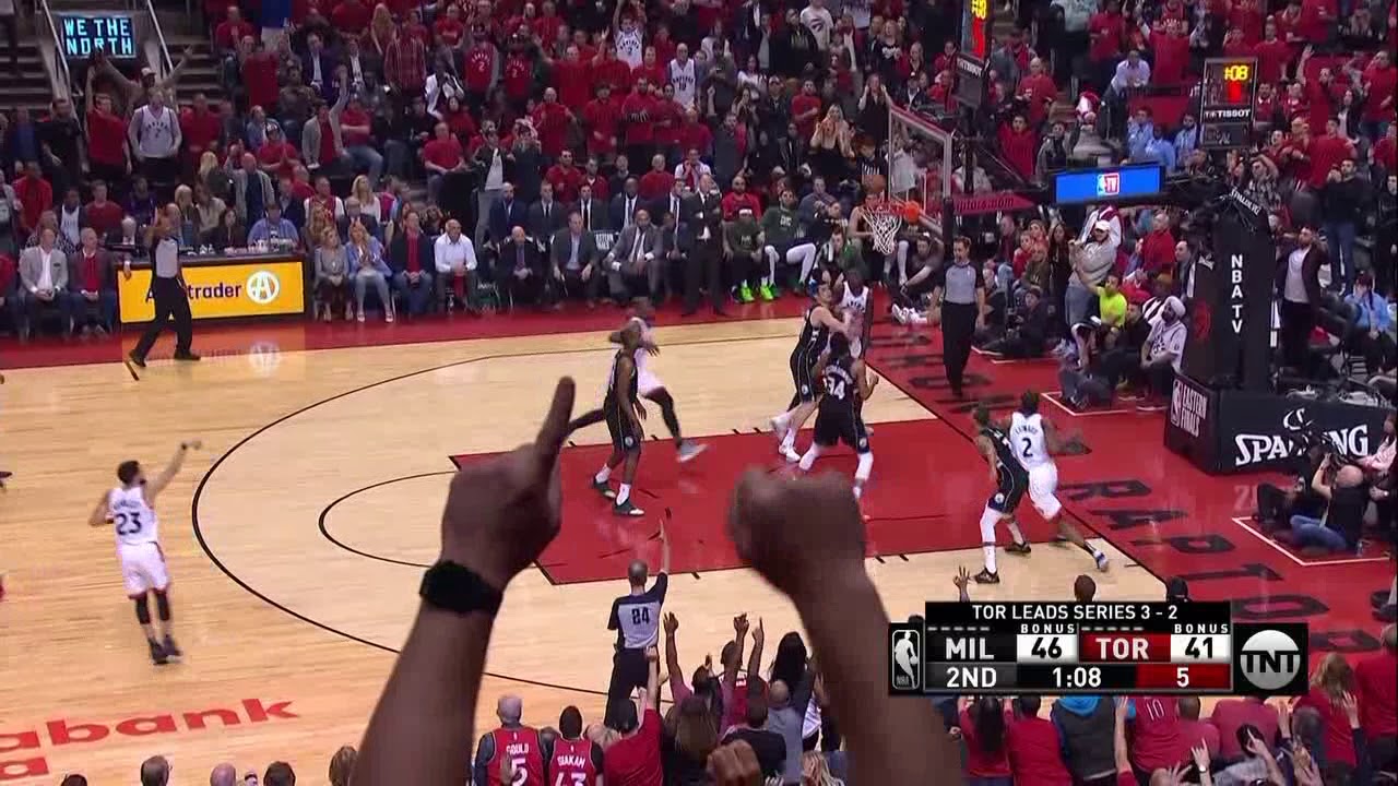 NBA, playoff 2019, Bucks vs. Raptors, Round 3, Game 6, Move 24, Fred VanVleet, 3 pointer - YouTube