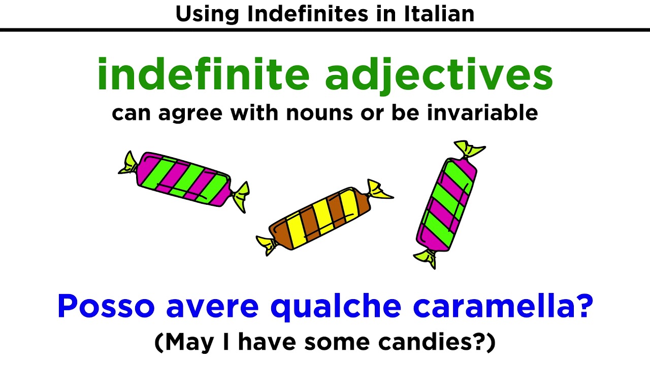 Indefinites in Italian: Pronomi e Aggettivi Indefiniti - YouTube