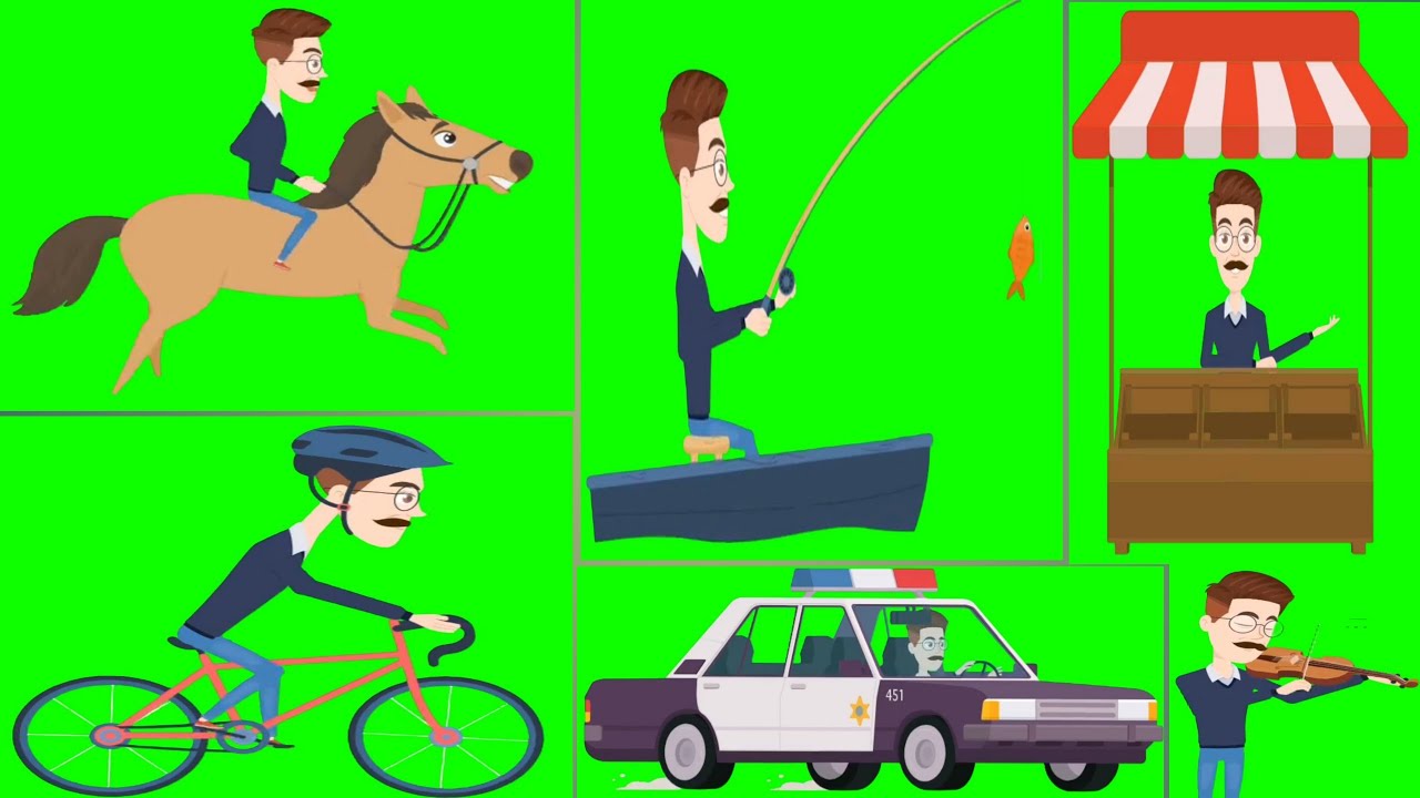Green screen cartoon video of man|Talking cartoon green screen|cartoon ...
