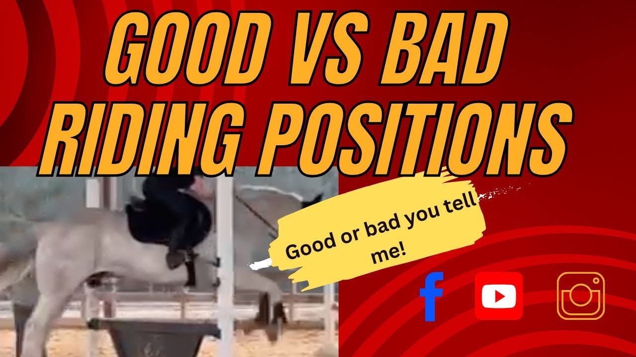 Good vs Bad Horse Riding Position - What do you think? Is it good or ...