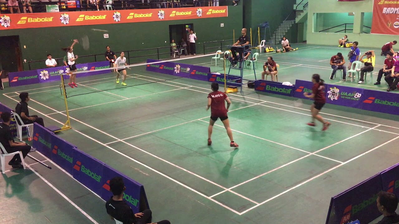 UAAP 80 Badminton Womens Final. Day 1. Match 4 - YouTube