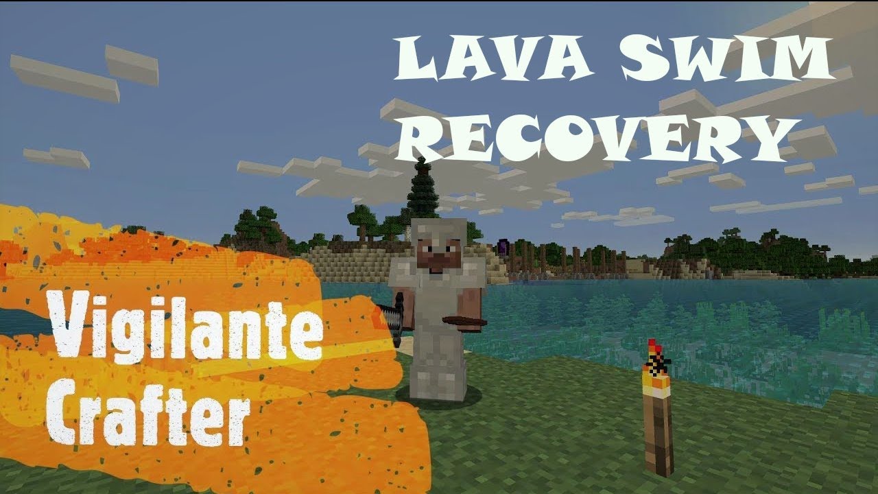 Minecraft: RECOVERY from a LAVA swim - Survival Let's Play Part 1 - YouTube
