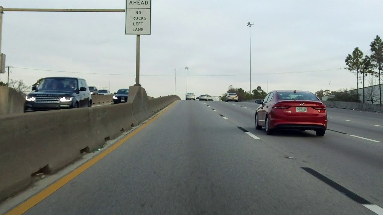 North Freeway (Interstate 45 Exits 48 to 53) northbound (Local Lanes ...