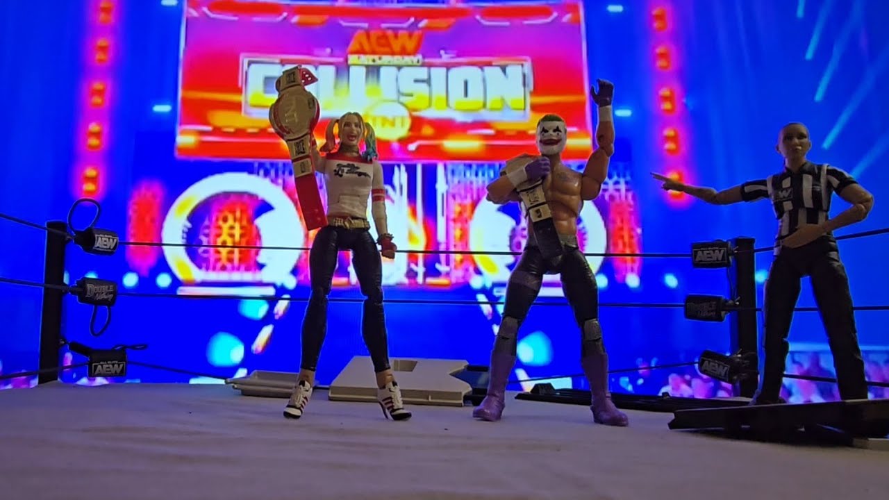 🌎WWE vs AEW🌍 HARLEY QUINN & THE JOKER goes after the TNT MIXED TAG TEAM ...