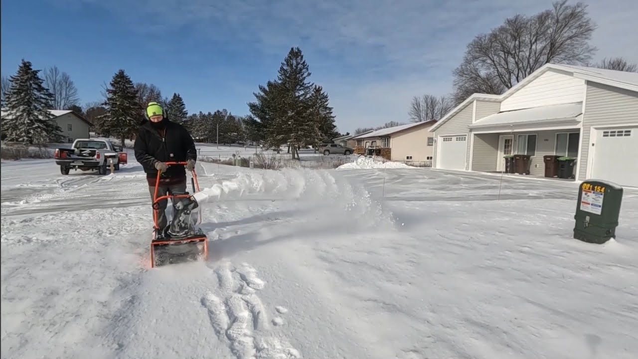 Plowing, Snow Blowing, Shoveling -22 Real Time Snow Removal - YouTube