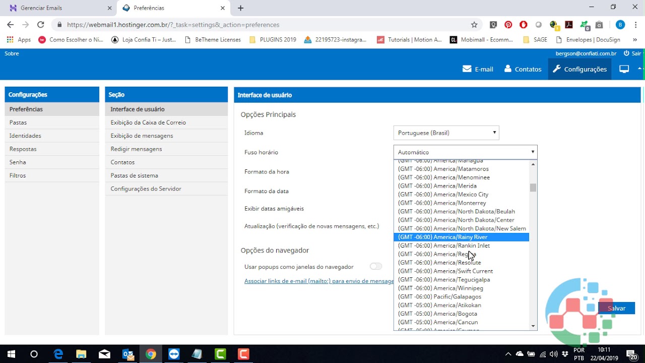 configuração de webmail hostinger - YouTube