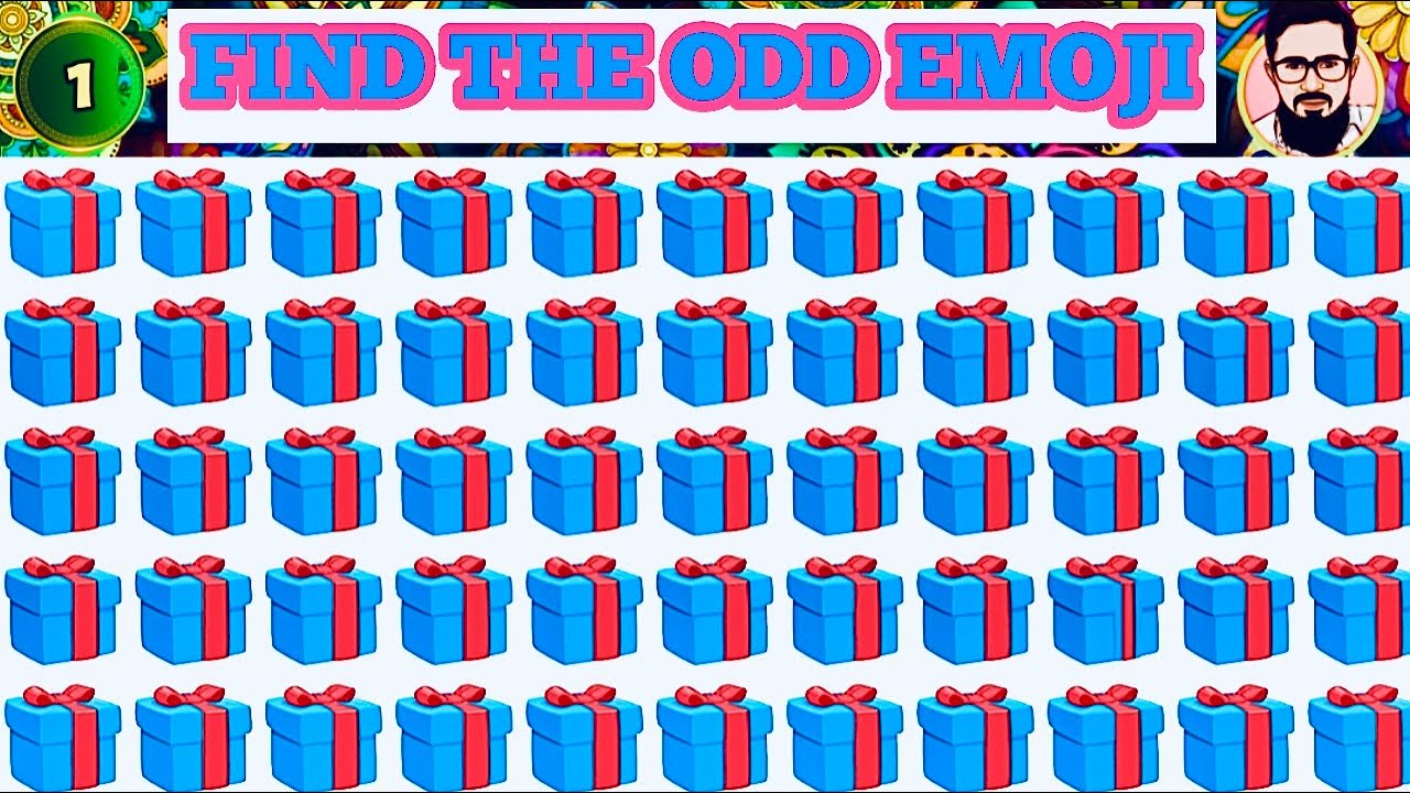 Find The Odd Emoji One Out | Emoji Find Challenge Game | Find The Odd ...