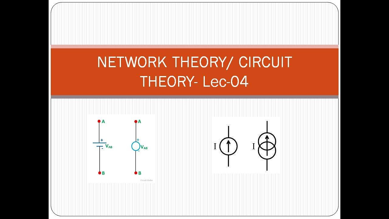 Network Theory/Circuit Theory -lec 04/Voltage and Current source//GATE ...