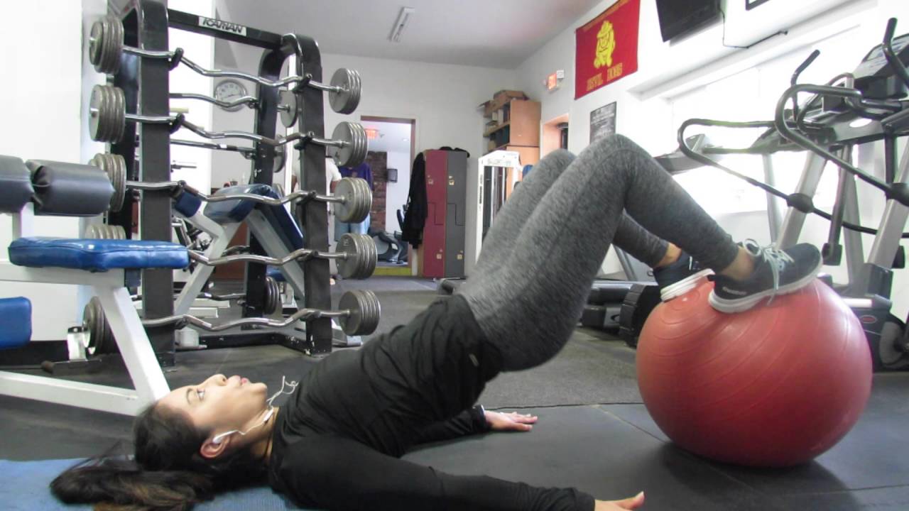 STABILITY BALL BRIDGE - YouTube