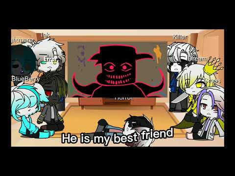 Sans au react to corrupted bf and Nightmare