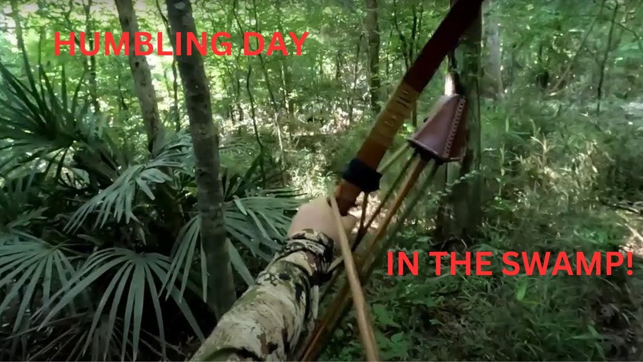 HUMBLED IN THE SWAMP. TRADITIONAL ARCHERY HOG HUNT - YouTube