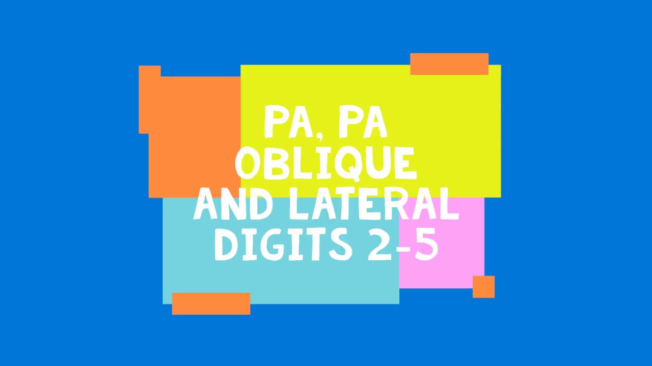 2nd-5th digits - YouTube