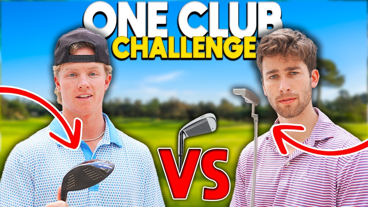 We Played a Full Golf Match with 1 Club ONLY! - YouTube