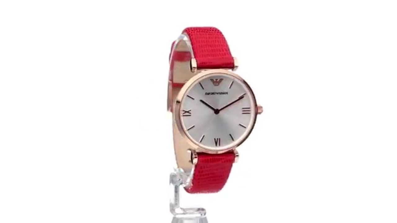 Emporio Armani Gianna T-Bar AR1876 SKU:8506210 - YouTube