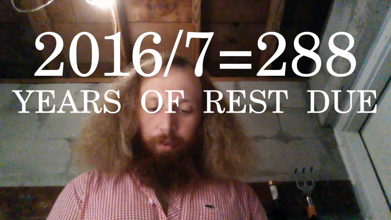 The Earth is DUE 288 Years of Sabbath - YouTube