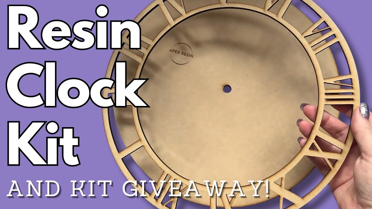 How To Make a Resin Clock - NEW MDF BLANKS #323 #just4youonlineuk - YouTube