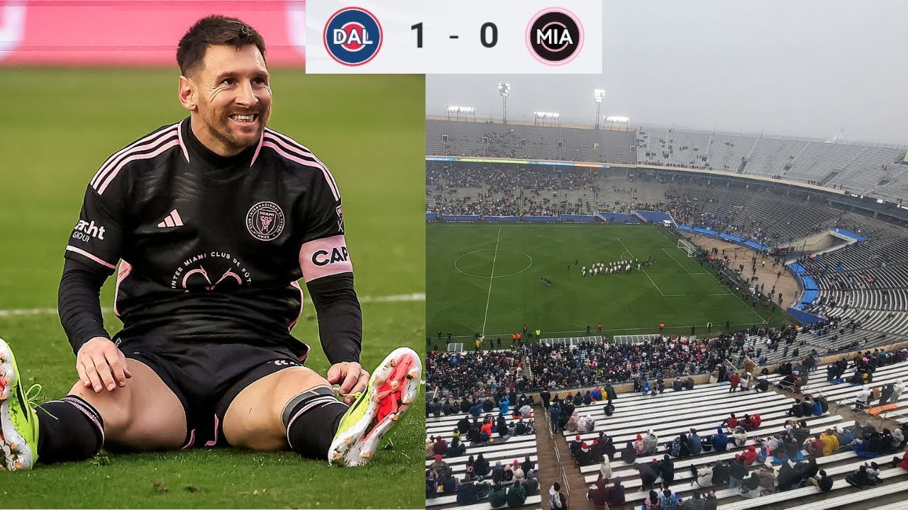 Messi & Inter Miami Played in Near-Empty Stadium in Dallas - YouTube