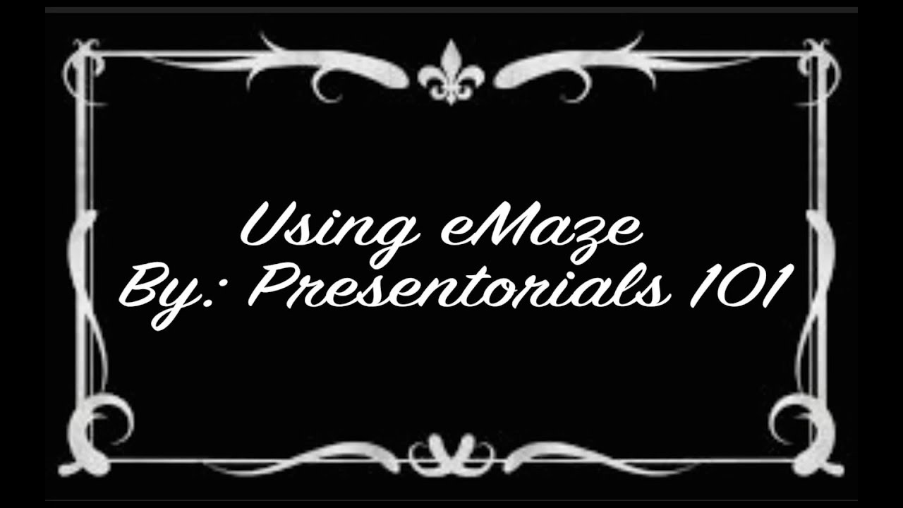 How to use eMaze - YouTube