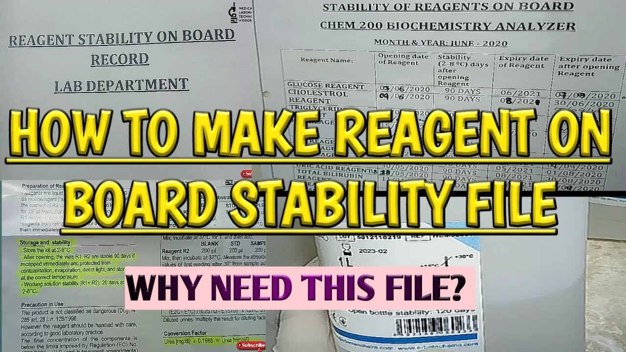 How to make on board reagent stability file?why this file need?(In ...