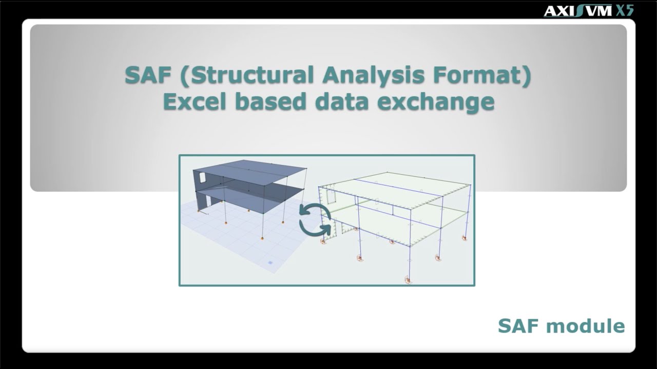 SAF (Structural Analysis File) MODULE − EXCEL BASED BIDIRECTIONAL DATA ...