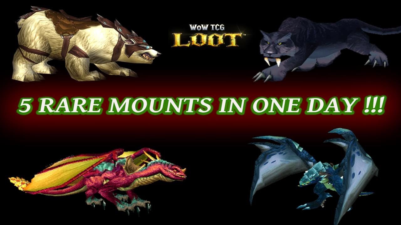 Five Rare Mounts Looted in One Day - World of Warcraft - YouTube