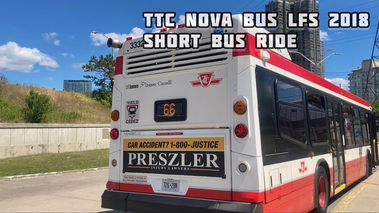 TTC 66A PRINCE EDWARD NOVA BUS LFS 3332 TORONTO (2018) RIDE VIDEO 8/11 ...
