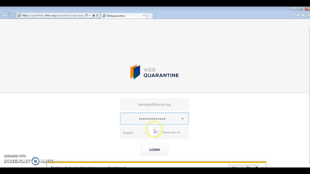 Web Quarantine Access Tutorial - YouTube