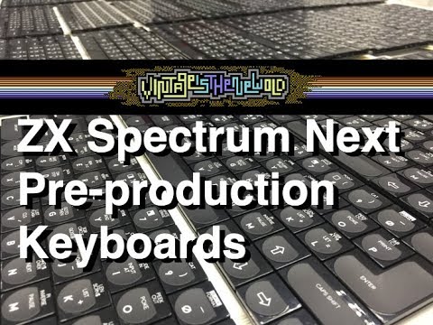 ZX Spectrum Next - Pilot Production Keyboards - YouTube