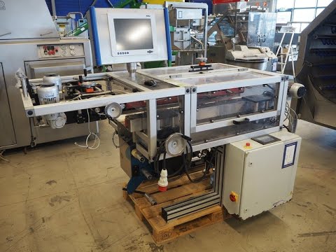 Fischer labelling machine - YouTube