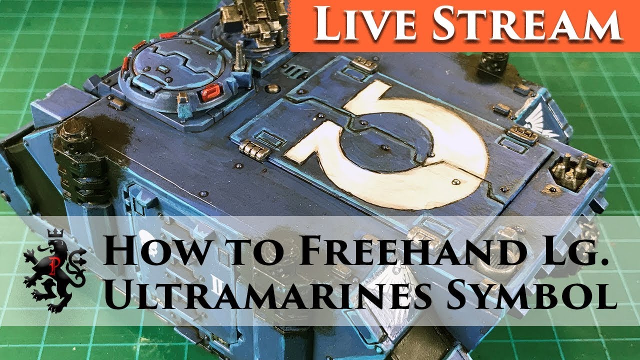 How to Paint Ultramarines - Freehand Large Symbols - Space Marines ...