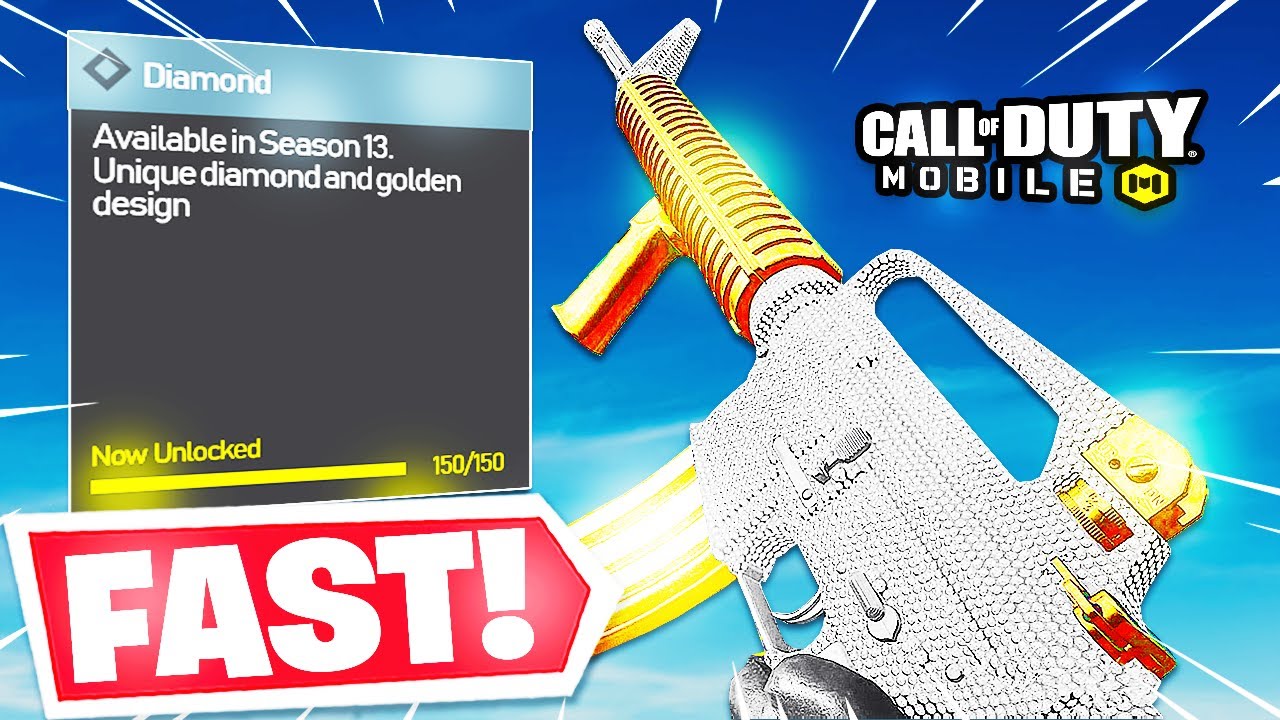 How to get DIAMOND camo in COD MOBILE FAST!! - *EASIEST CODM DIAMOND ...