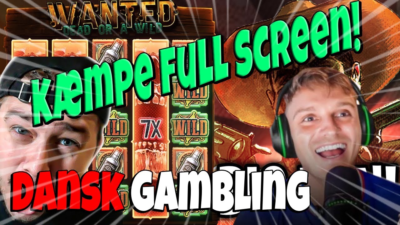 Kæmpe FULL SCREEN På WANTED! │Danske Gambling Wins - YouTube
