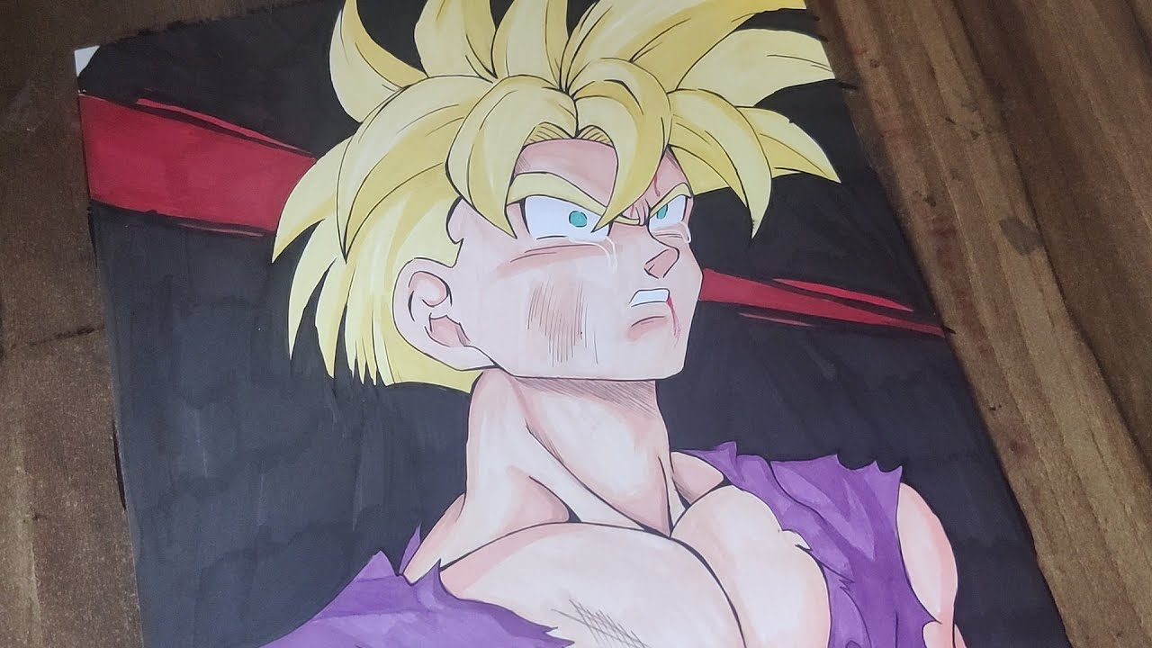 How to Draw Gohan SSJ....... - YouTube