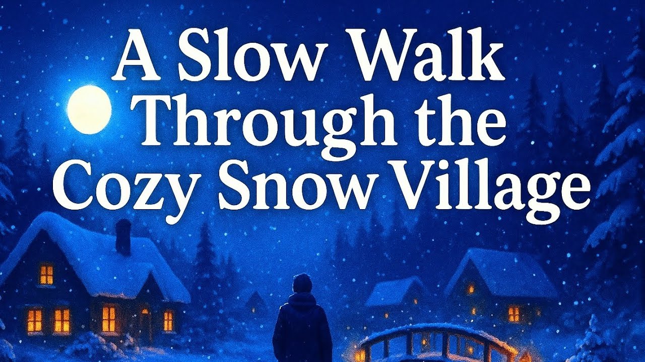 A Slow Walk Through the Cozy Snow Village🥶| Deep Sleep Story for Kids ...